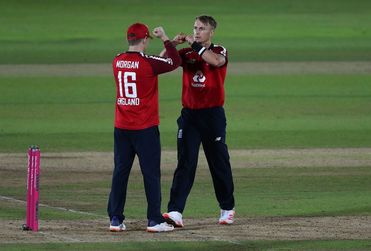 Tom Curran celebrates after closing out the game | ESPNcricinfo.com