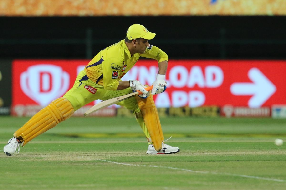 MS Dhoni failed to get going again, scoring a run-a-ball 28 with two ...