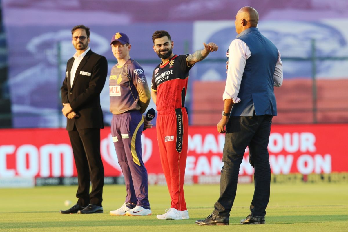 Virat Kohli and Eoin Morgan at the toss | ESPNcricinfo.com