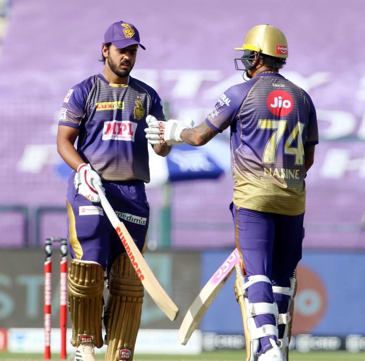 Nitish Rana dedicated the half-century to his father-in-law, who passed ...