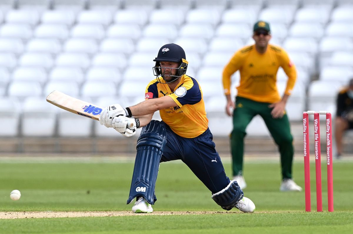 Adam Lyth lines up a reverse-sweep | ESPNcricinfo.com