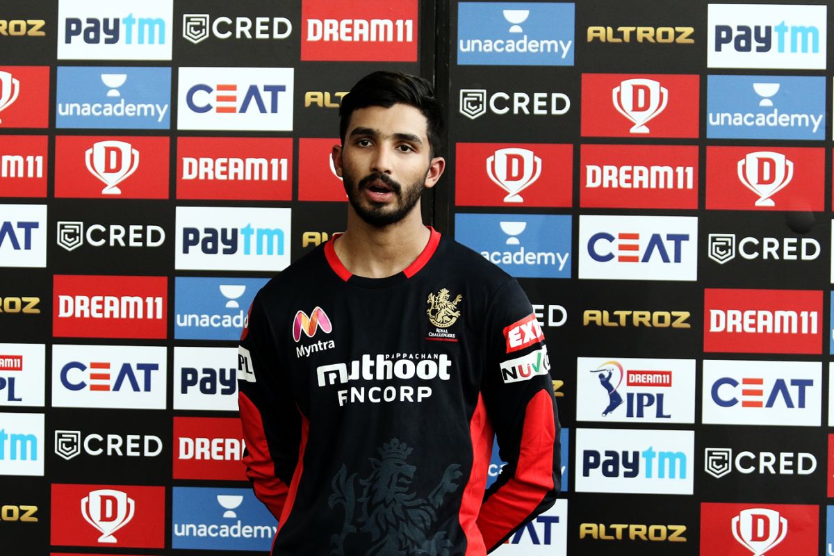 Devdutt Padikkal talks during an interview | ESPNcricinfo.com