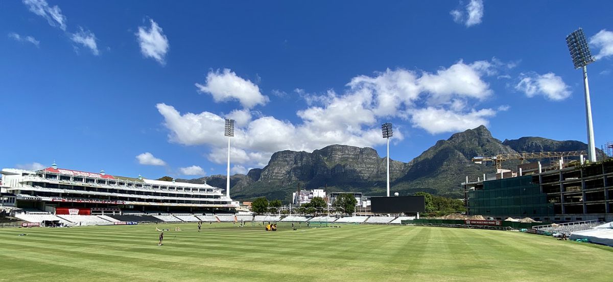 The teams warm up before the toss at Newlands | ESPNcricinfo.com