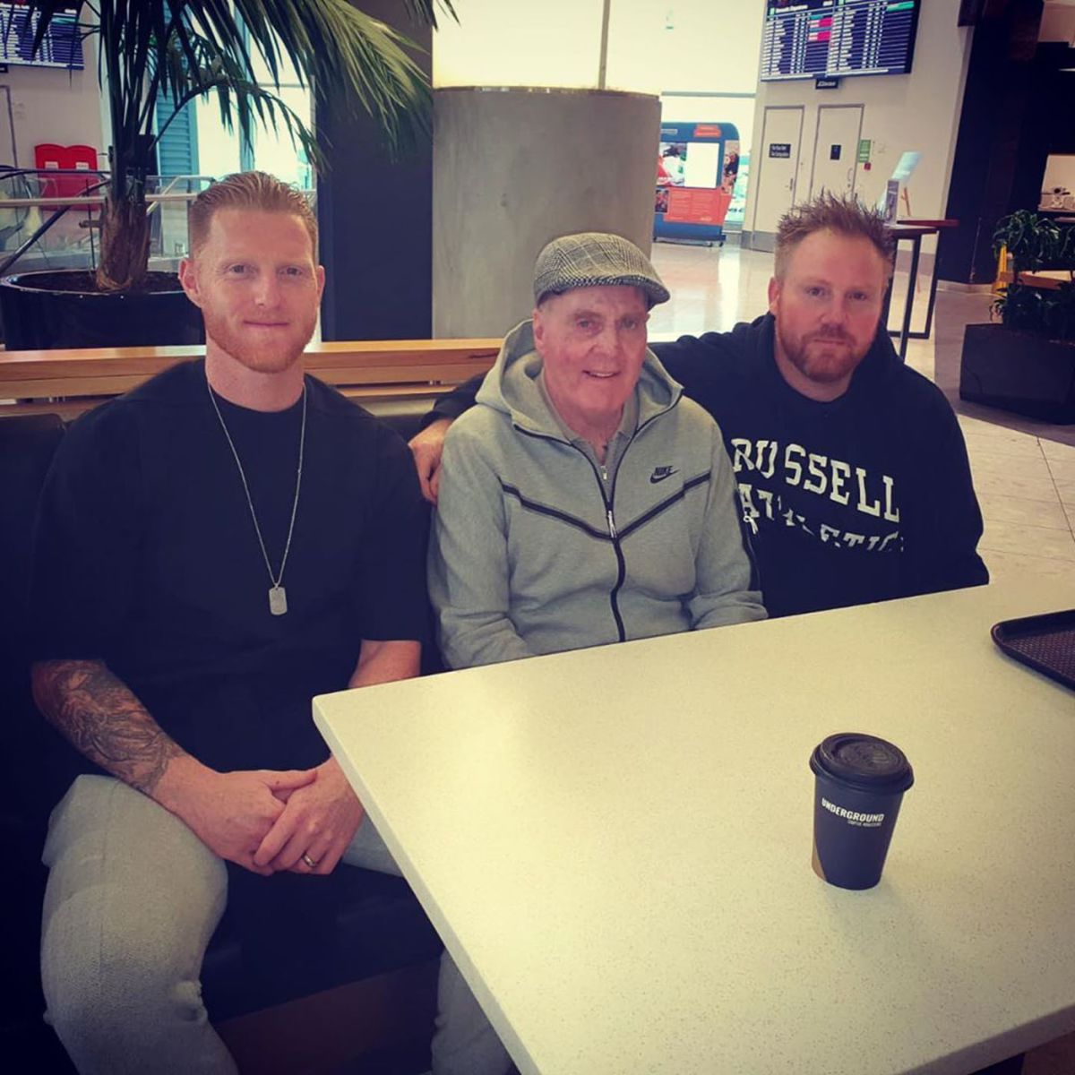 Ben Stokes posted a picture with his father Ged before leaving for the ...