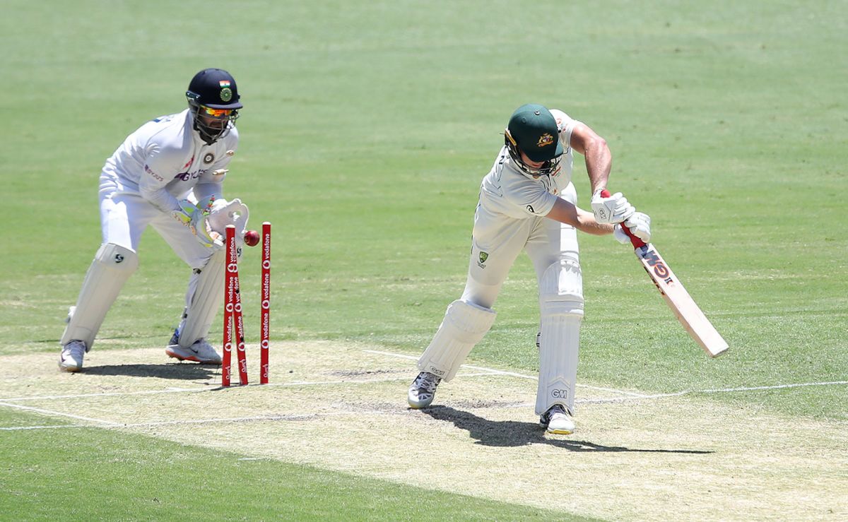 Cameron Green played down the wrong line and was bowled | ESPNcricinfo.com