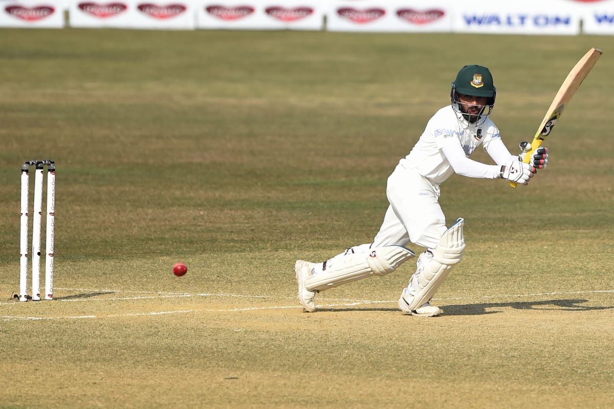 Mominul Haque works one away through the leg side | ESPNcricinfo.com