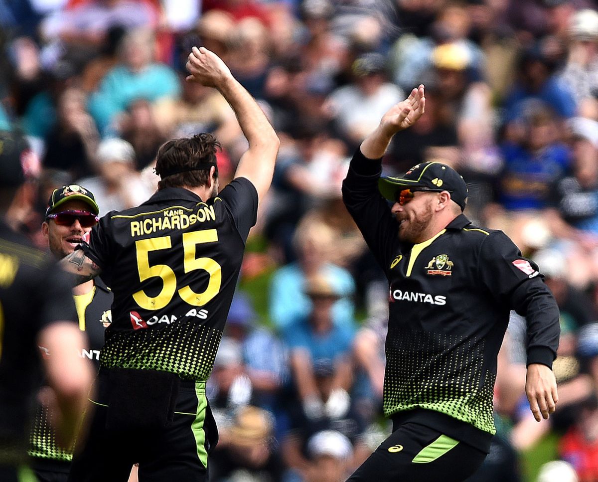 Kane Richardson and Aaron Finch celebrate | ESPNcricinfo.com