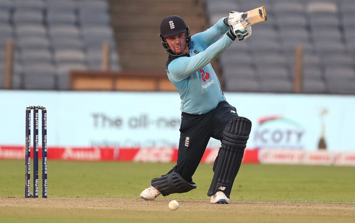 Jason Roy drives powerfully towards the covers | ESPNcricinfo.com
