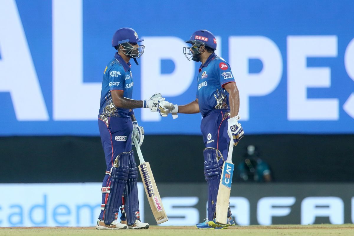 Suryakumar Yadav and Rohit Sharma put up a fifty-run stand | ESPNcricinfo.com