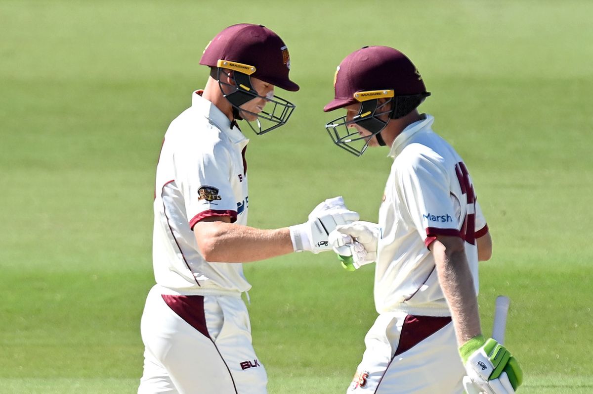 Marnus Labuschagne and Bryce Street built their second-wicket stand ...