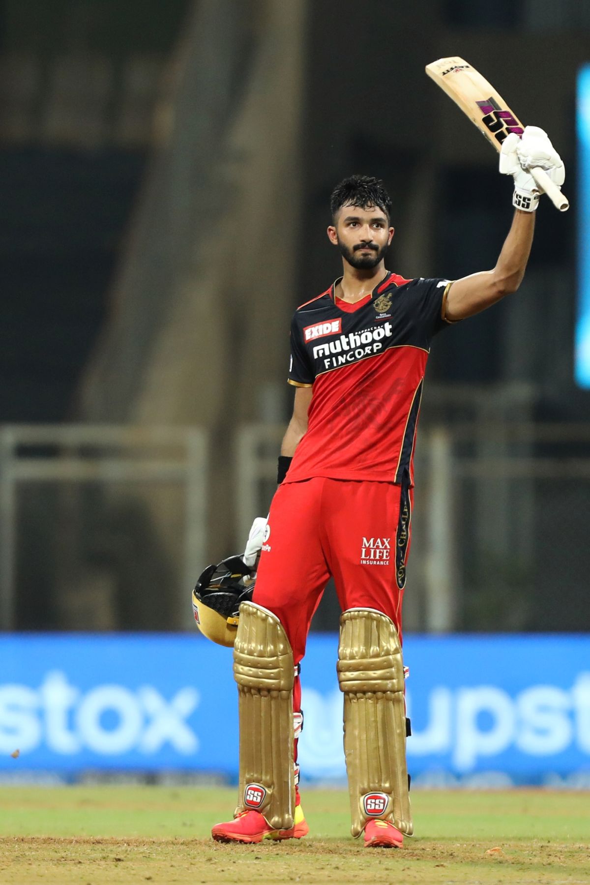 Devdutt Padikkal acknowledges the applause on reaching his maiden IPL ...