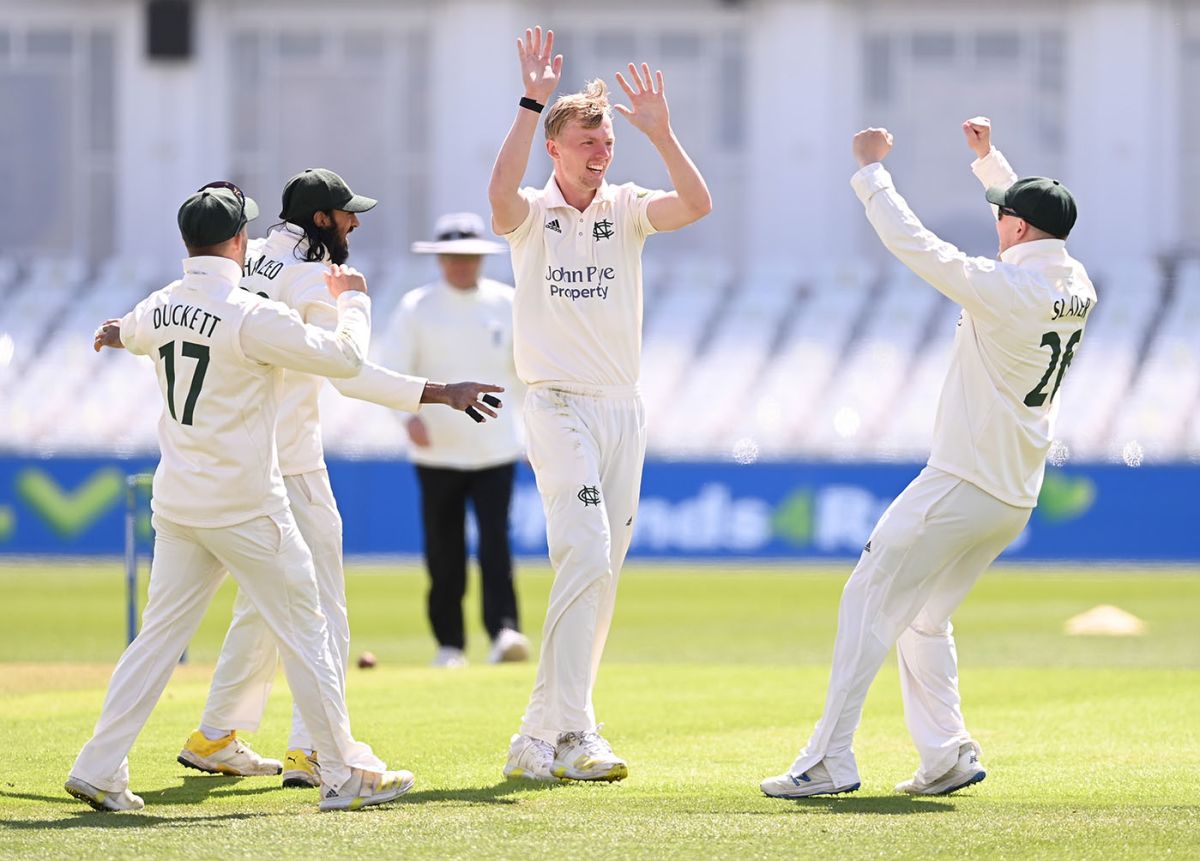 Lyndon James made big inroads during Essex's second innings ...