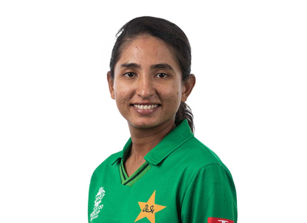 Omaima Sohail player page headshot cutout, 2021 | ESPNcricinfo.com