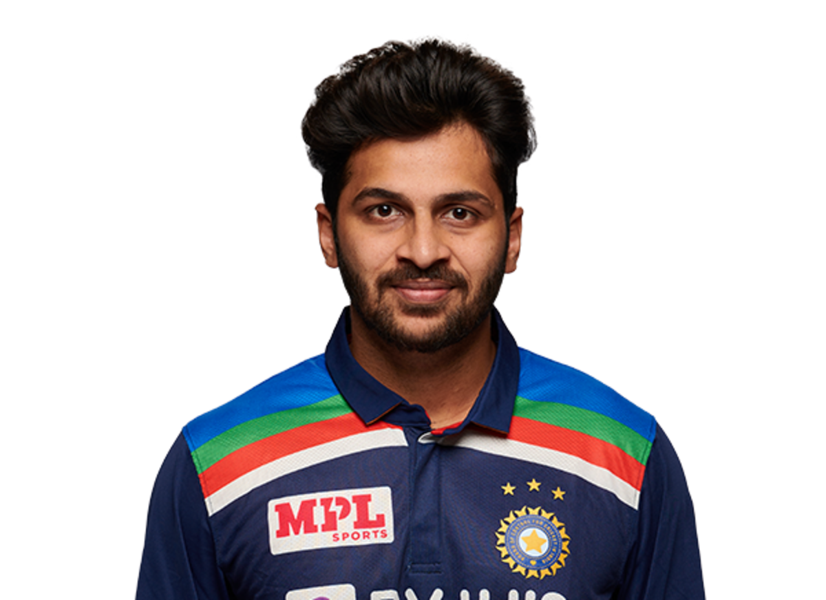Shardul Thakur player page headshot cutout, 2021 | ESPNcricinfo.com
