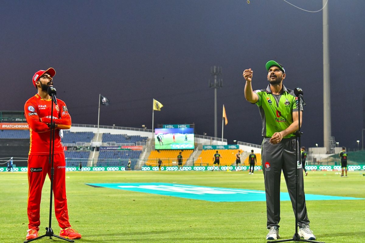 Shadab Khan and Sohail Akhtar at the toss | ESPNcricinfo.com