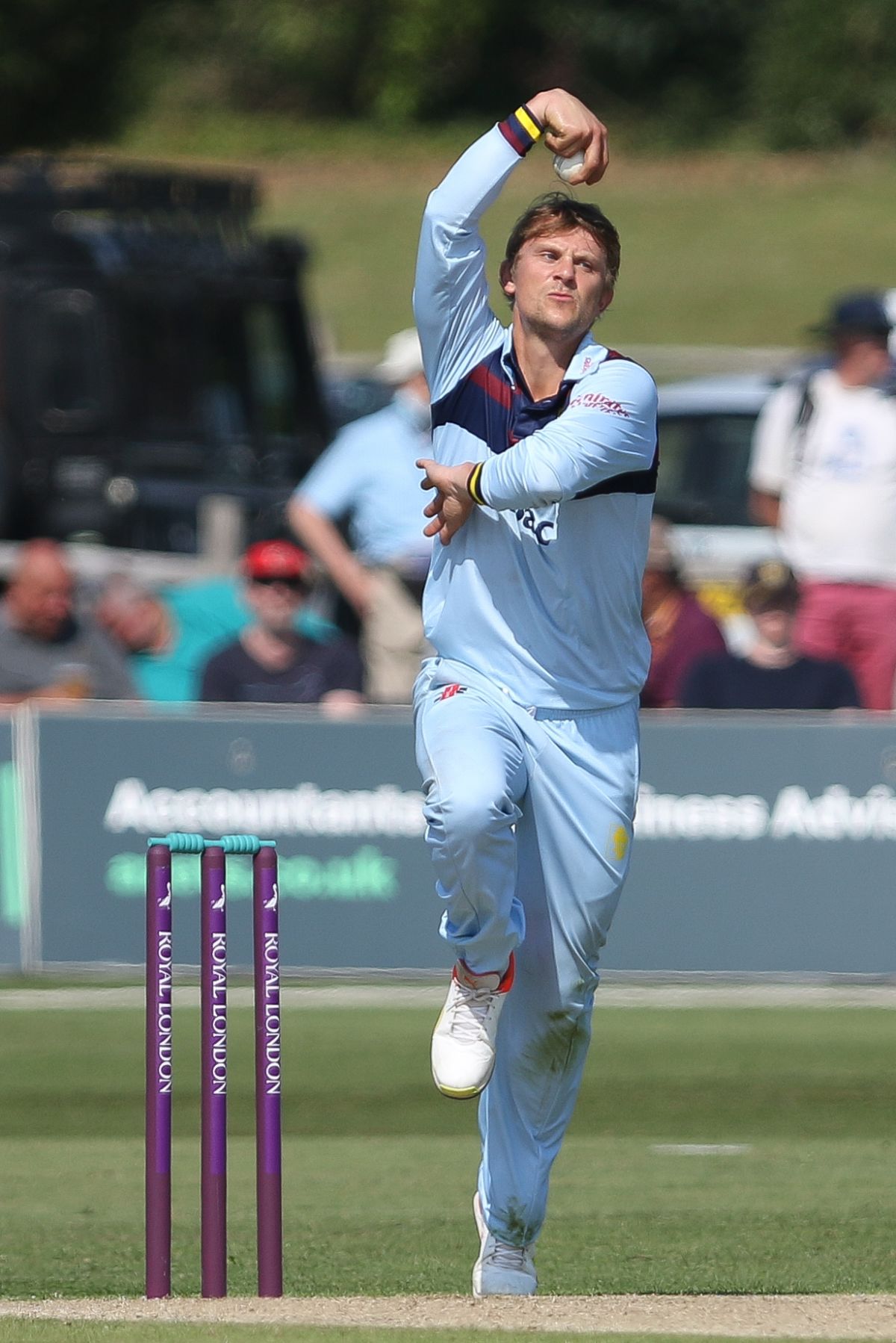 Calvin Harrison launches into the leg side | ESPNcricinfo.com