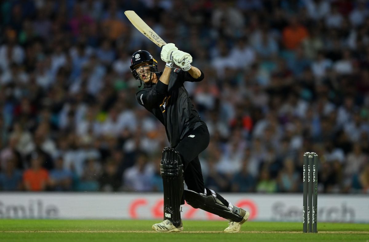 Calvin Harrison launches into the leg side | ESPNcricinfo.com