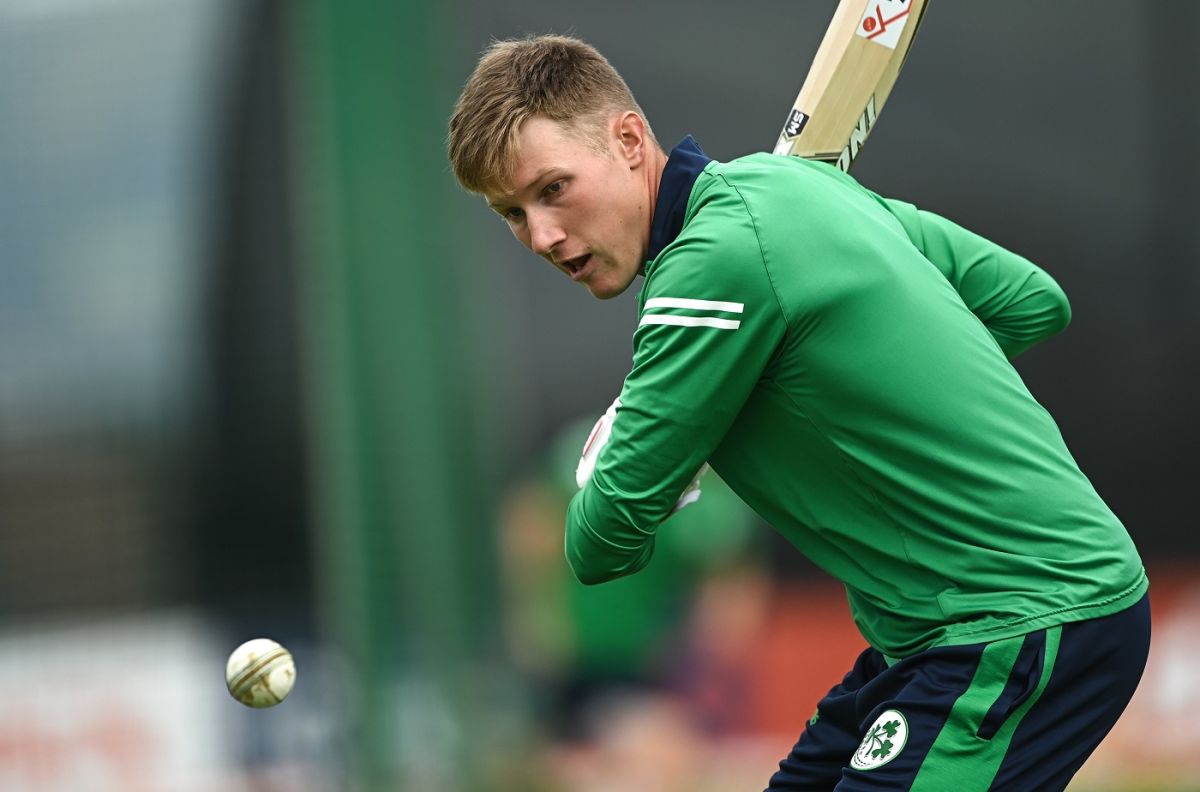 Harry Tector practises before the match | ESPNcricinfo.com