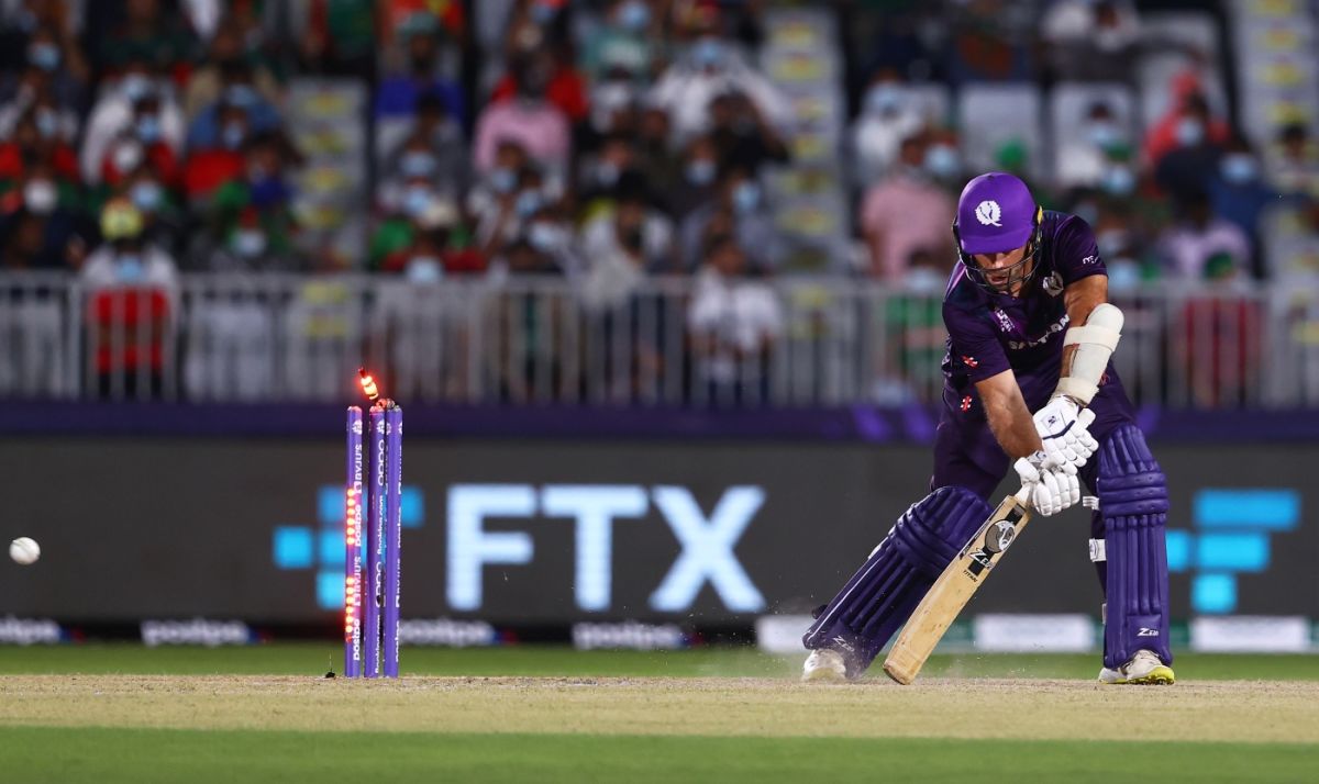 Kyle Coetzer is bowled by Mohammad Saifuddin | ESPNcricinfo.com