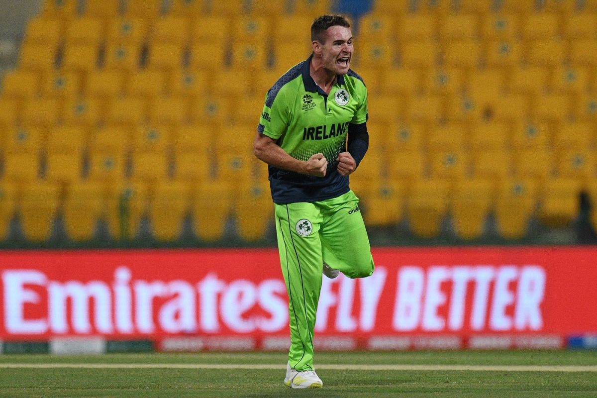 Josh Little is pumped after taking a wicket | ESPNcricinfo.com