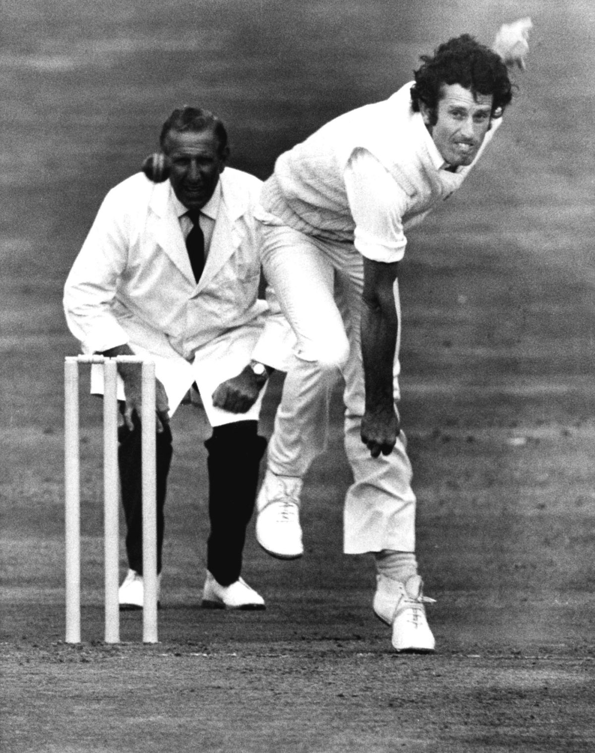 Bob Woolmer on his way to 149 at The Oval, an innings which helped ...