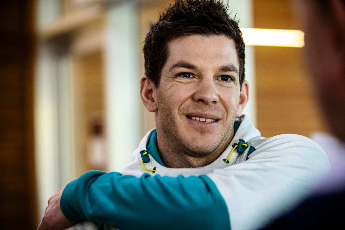 Tim Paine speaks at a press conference | ESPNcricinfo.com