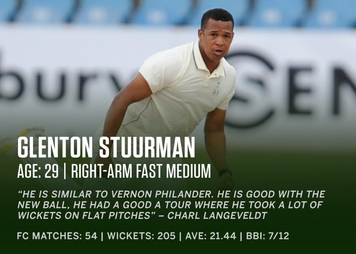 Graphic: Glenton Stuurman bowler profile | ESPNcricinfo.com