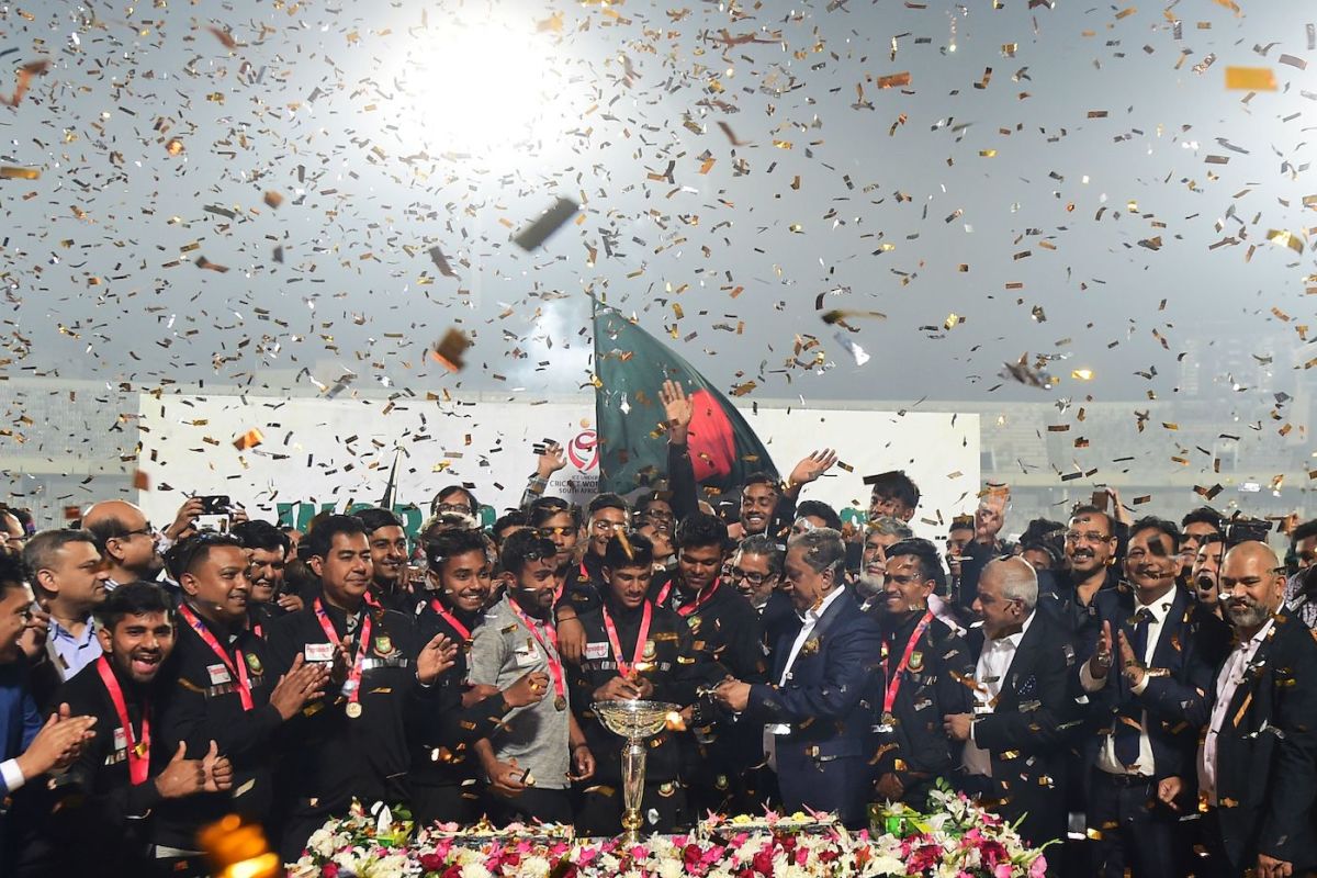 The BCB felicitated the World Cup-winning Bangladesh Under-19 team in a ...