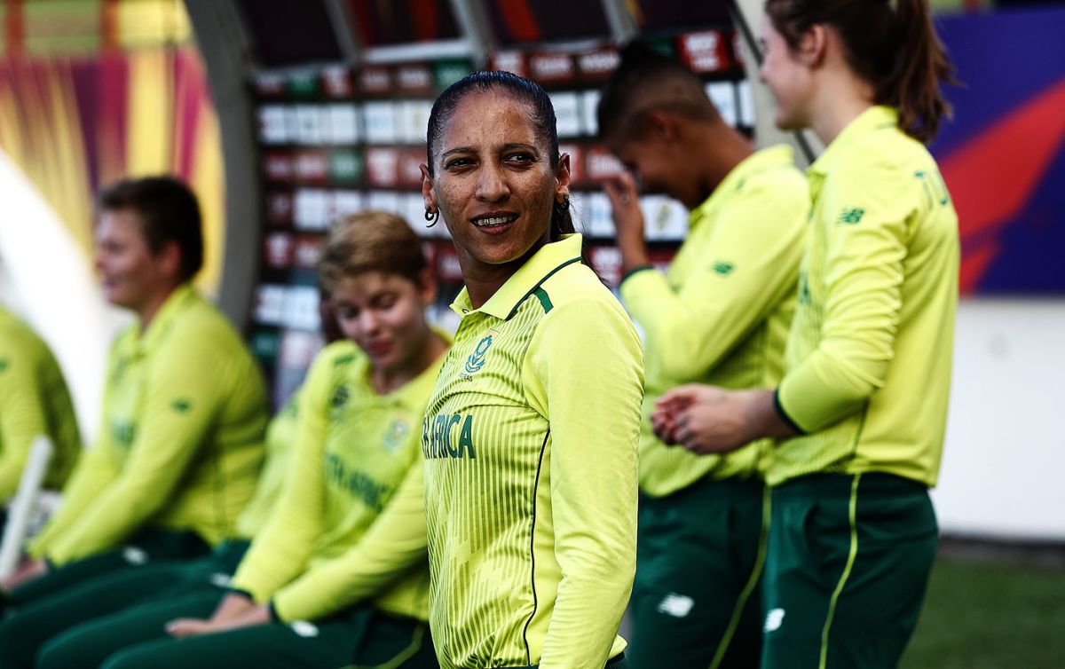 Shabnim Ismail looks on from the dugout | ESPNcricinfo.com