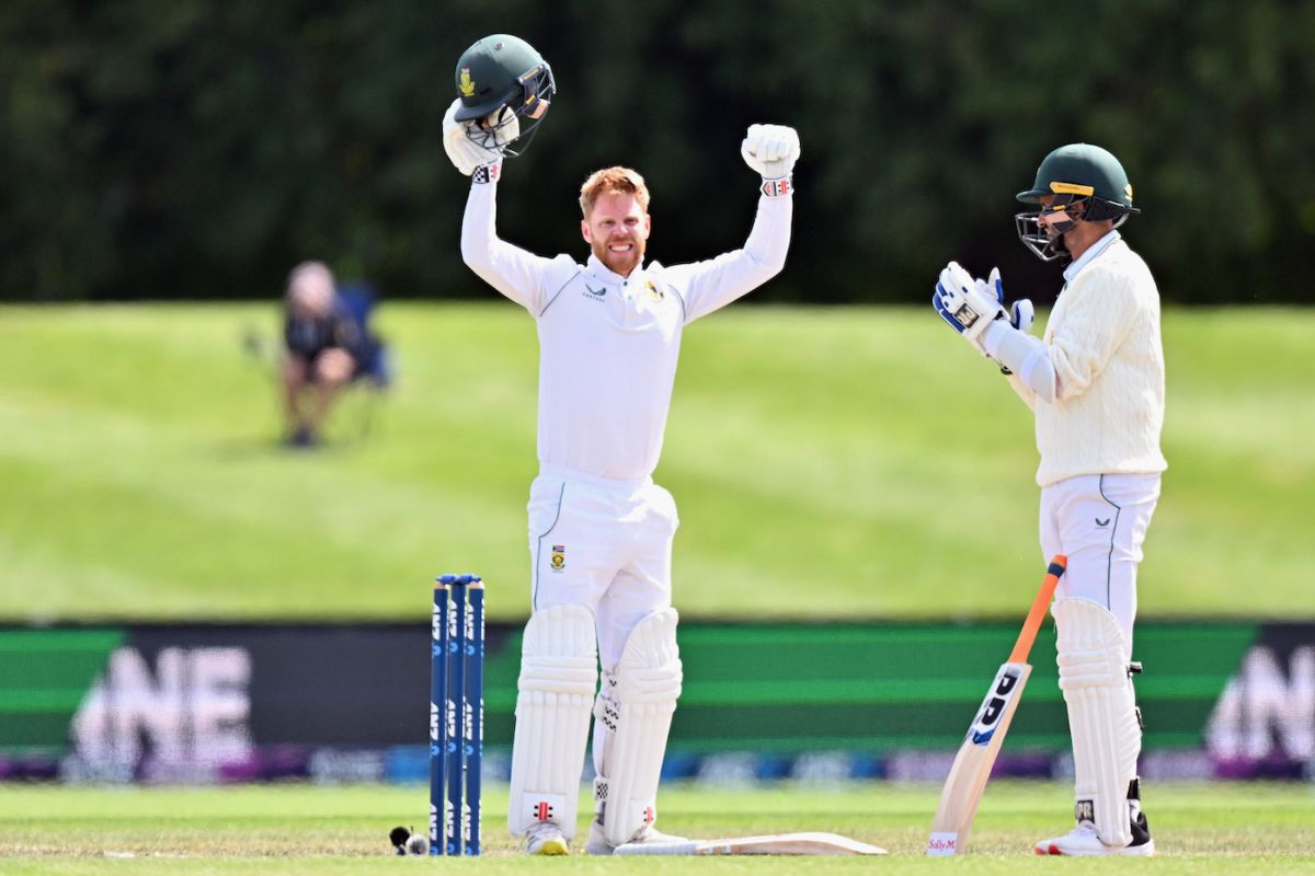 Kyle Verreynne is thrilled to bring up his maiden Test century ...
