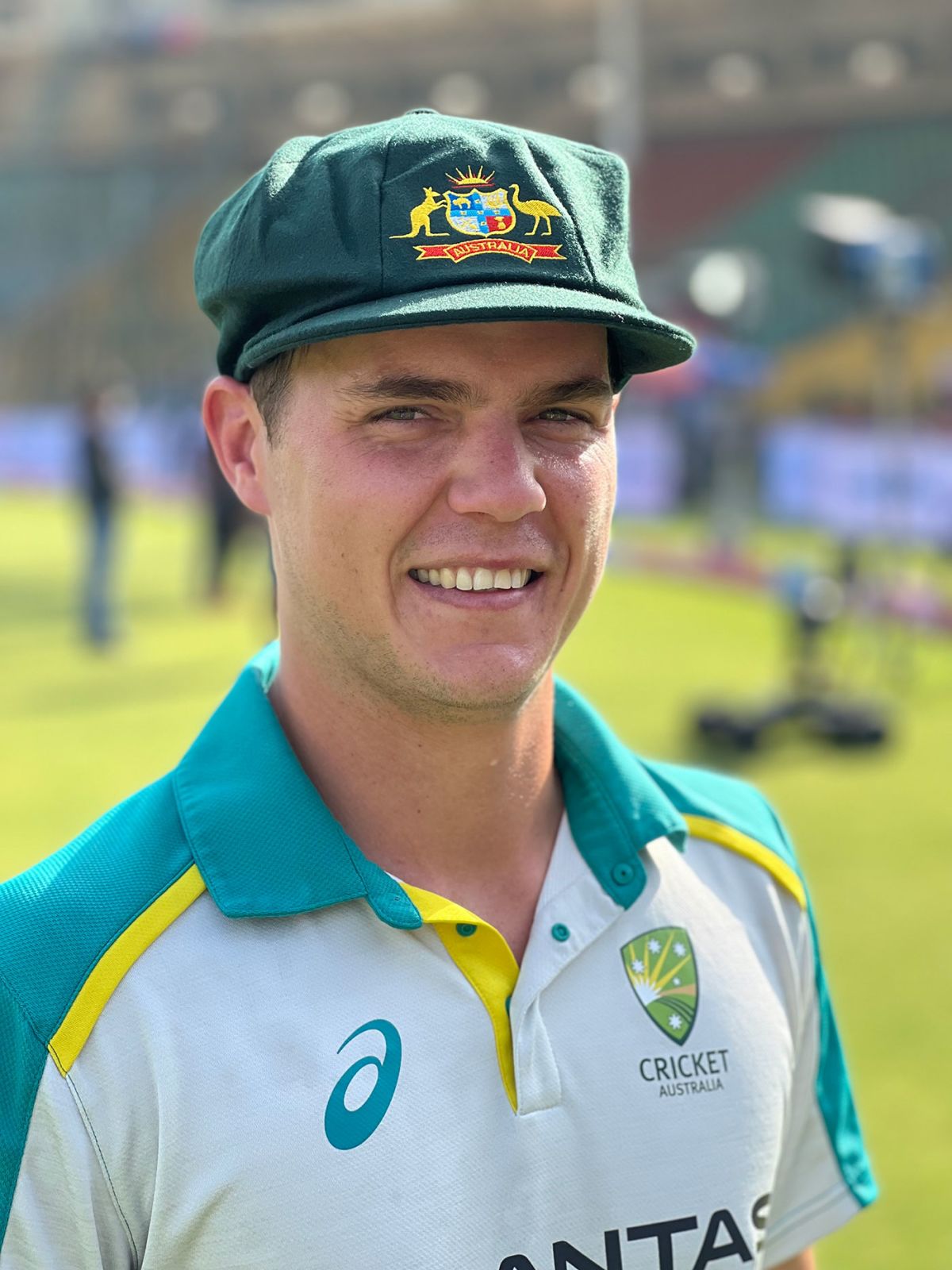 Mitchell Swepson with his baggy green | ESPNcricinfo.com