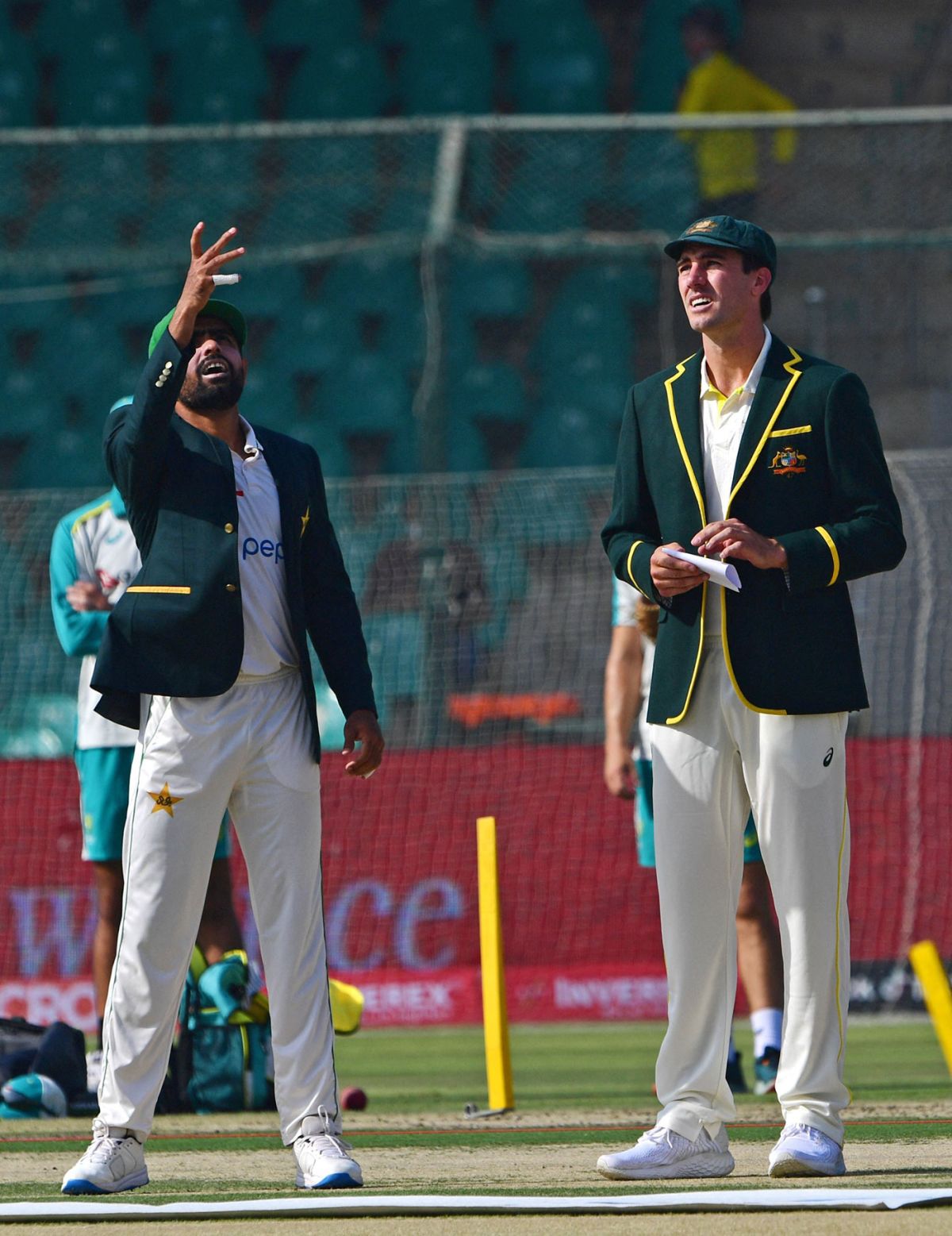 Babar Azam and Pat Cummins at the toss | ESPNcricinfo.com