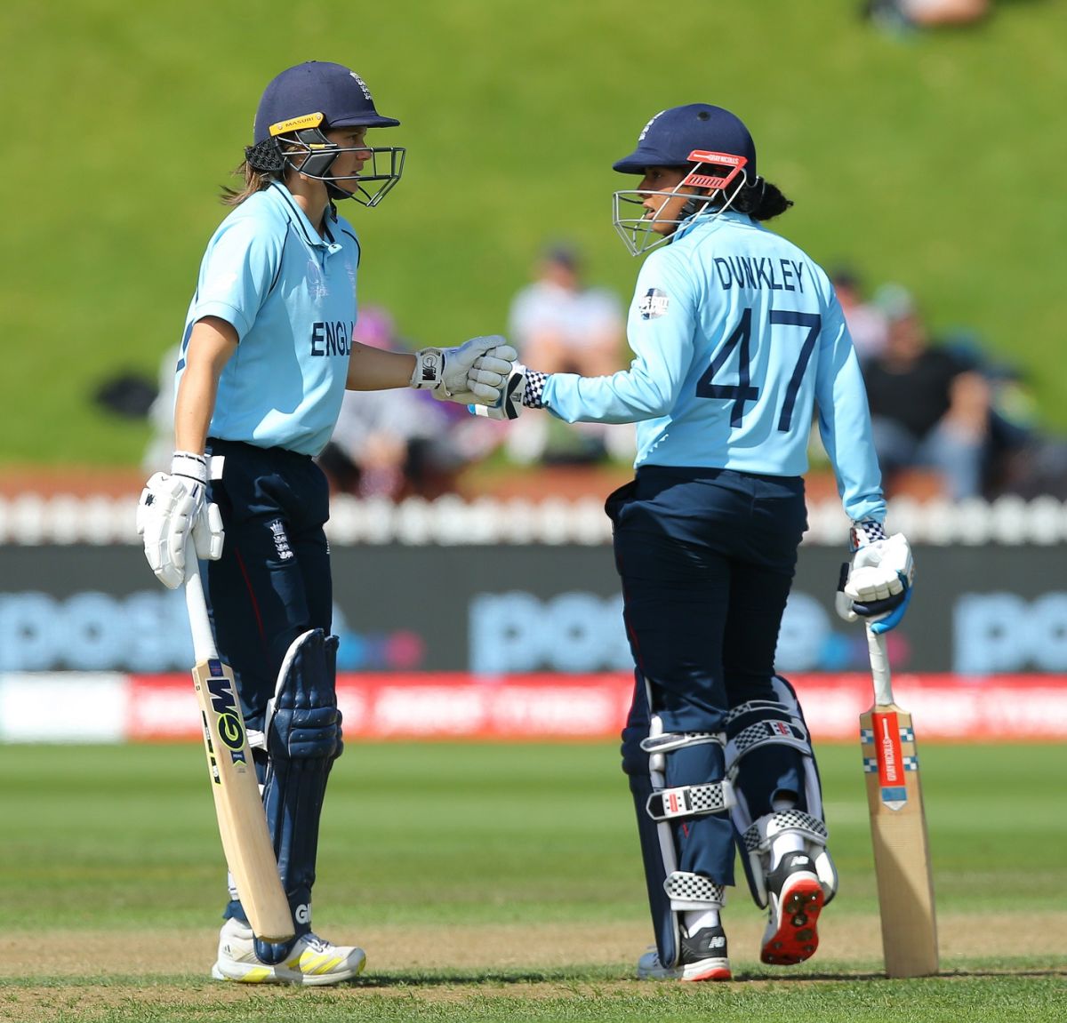 Amy Jones and Sophia Dunkley added 72 for the fifth wicket ...
