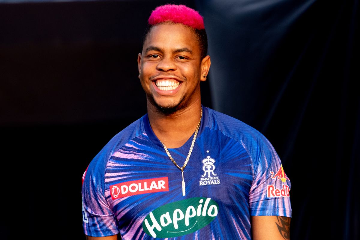Shimron Hetmyer shows off his new Royals-coloured hairdo | ESPNcricinfo.com