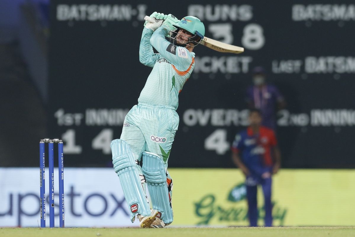 Quinton de Kock deposits Anrich Nortje over deep backward square leg ...