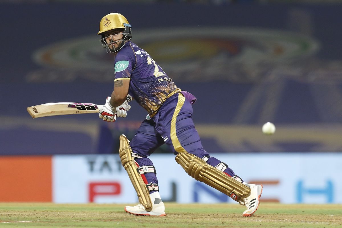 Nitish Rana kept the runs flowing even as Knight Riders lost wickets ...