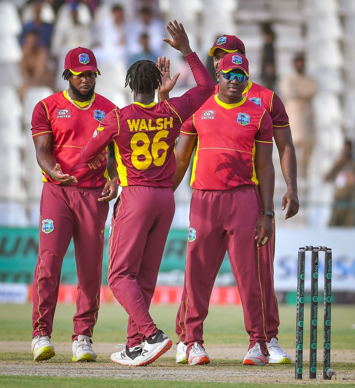 Hayden Walsh celebrates after trapping big fish Babar Azam ...