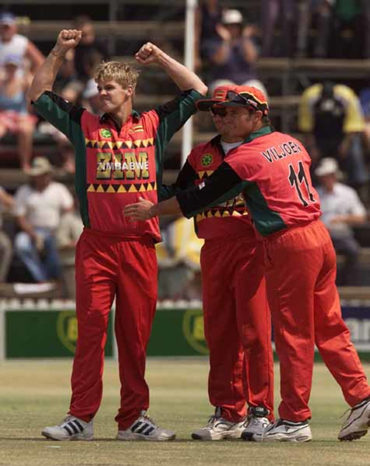 New Zealand celebrate the dismissal of Whittall | ESPNcricinfo.com