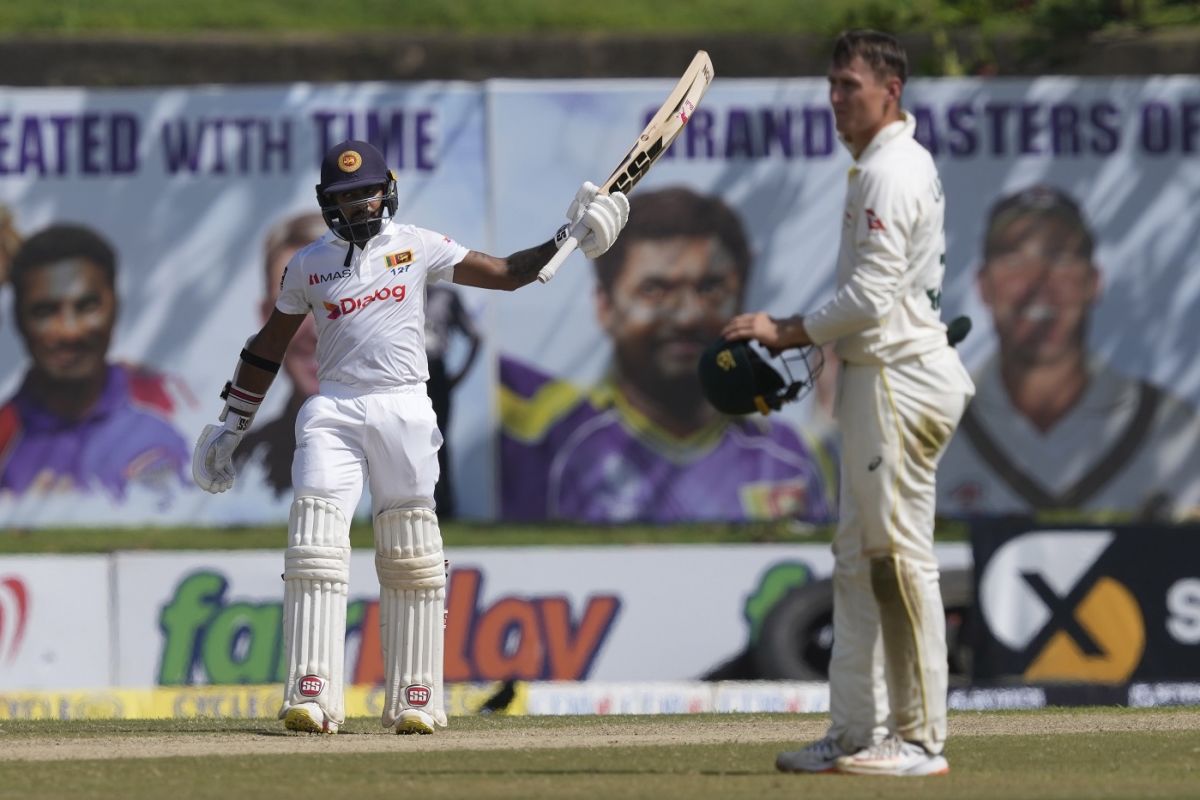 Niroshan Dickwella raised his half-century off just 42 balls ...