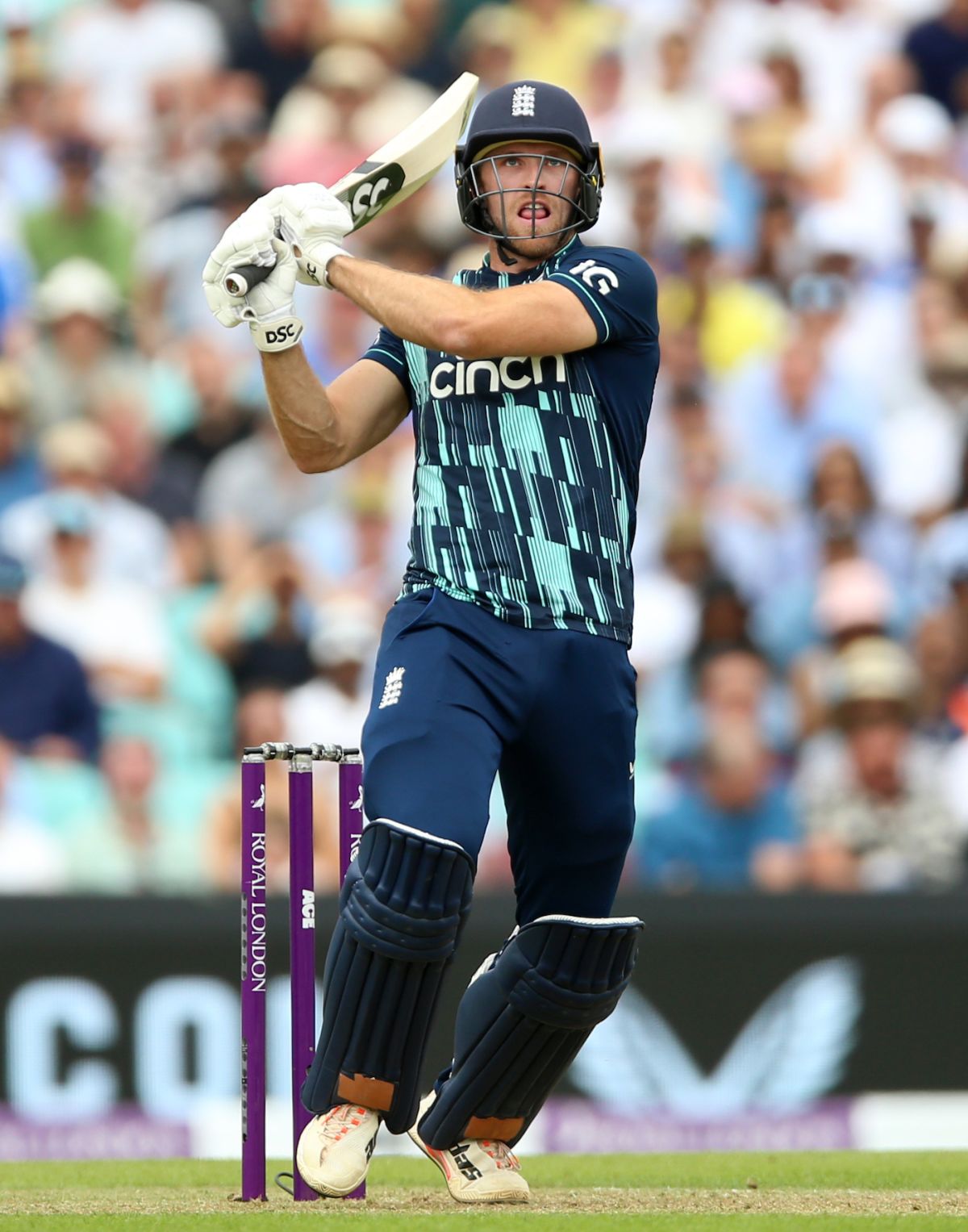 David Willey played his shots to help England cross the 100 mark ...