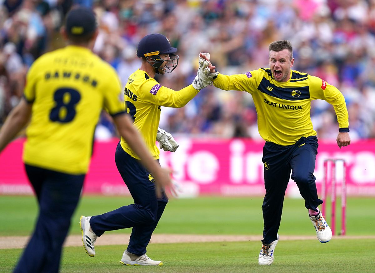 Mason Crane wheels away in celebration | ESPNcricinfo.com
