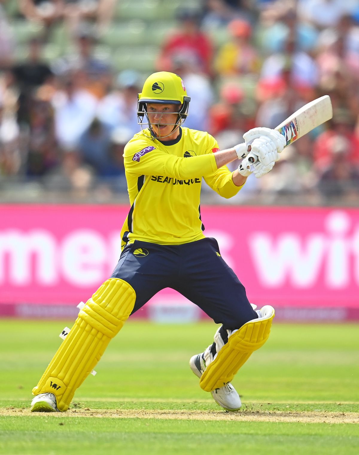 Tom Prest goes for a cross-batted shot | ESPNcricinfo.com