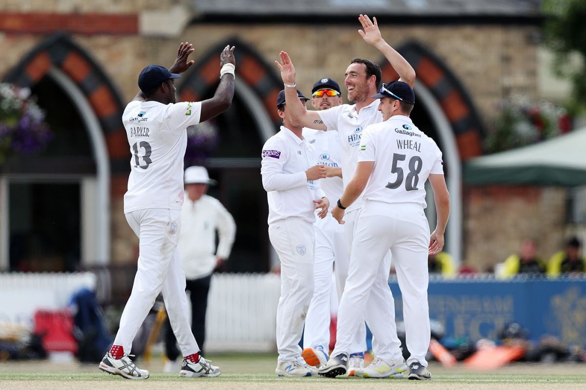 Kyle Abbott celebrates after his final-day hat-trick | ESPNcricinfo.com