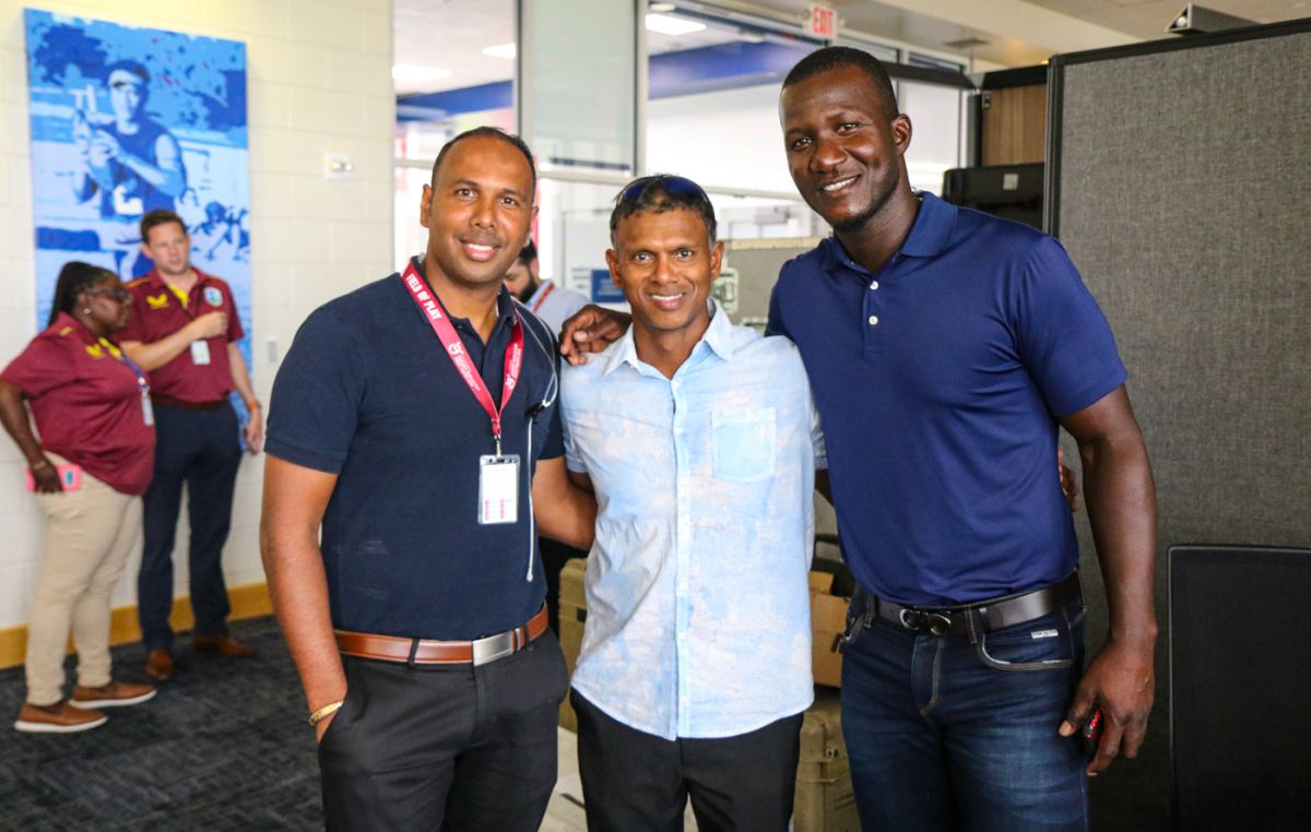 Samuel Badree conducts the post-match presentation | ESPNcricinfo.com