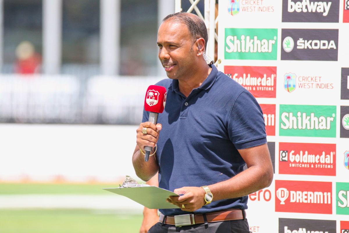 Samuel Badree conducts the post-match presentation | ESPNcricinfo.com