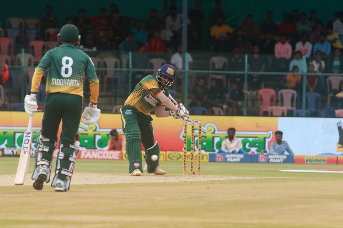 Rohan Kadam prepares to swat one down the ground | ESPNcricinfo.com Rohan Kadam prepares to swat one down the ground | ESPNcricinfo.com