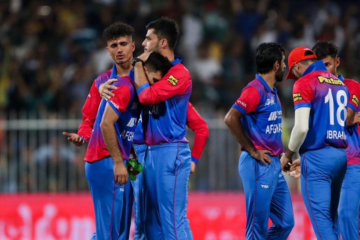 The Afghanistan players were inconsolable after the game | ESPNcricinfo.com