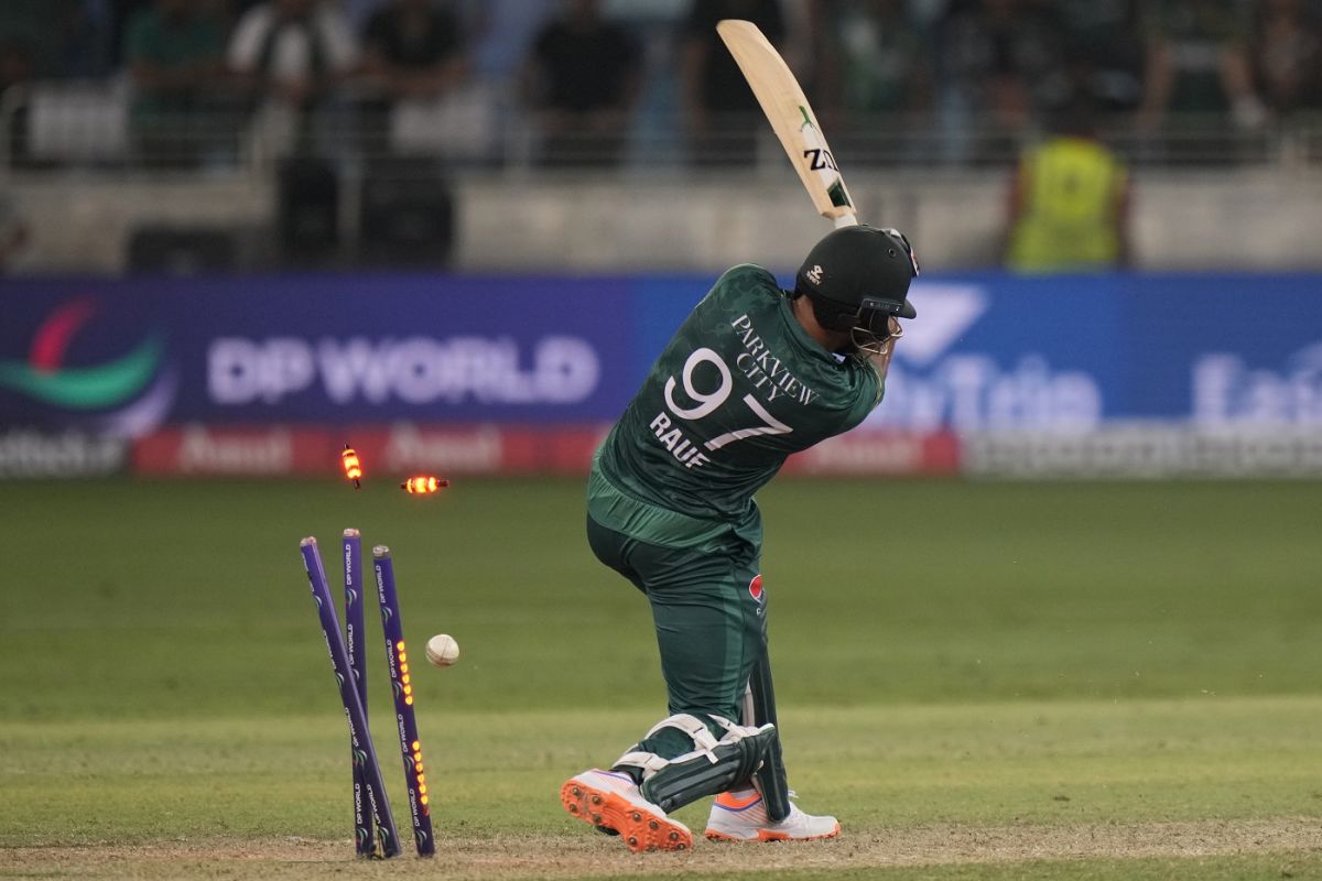 Haris Rauf is bowled | ESPNcricinfo.com