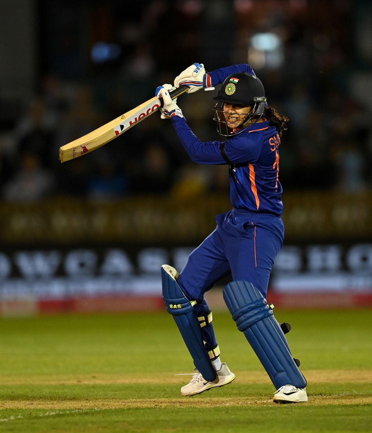 Smriti Mandhana helps one towards the fine leg boundary | ESPNcricinfo.com