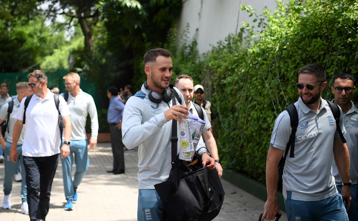 Saif Zaib raises his bat after reaching a century | ESPNcricinfo.com